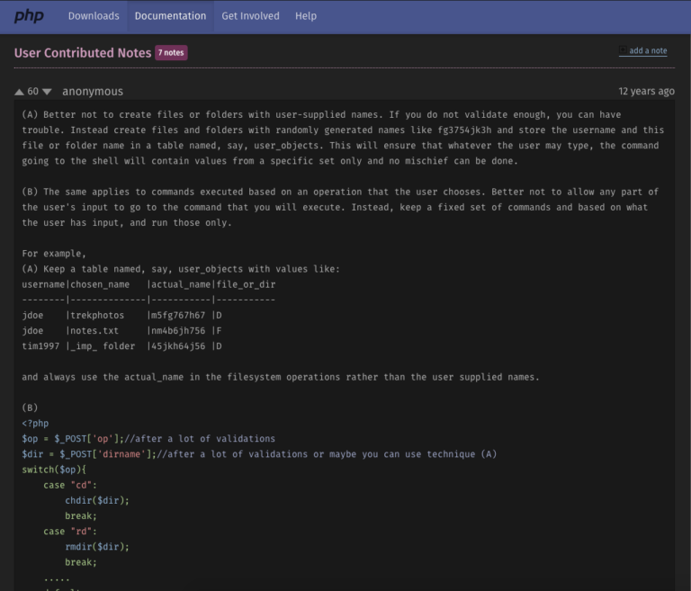 Php Documentation Dark Mode How To Enable It Night Eye