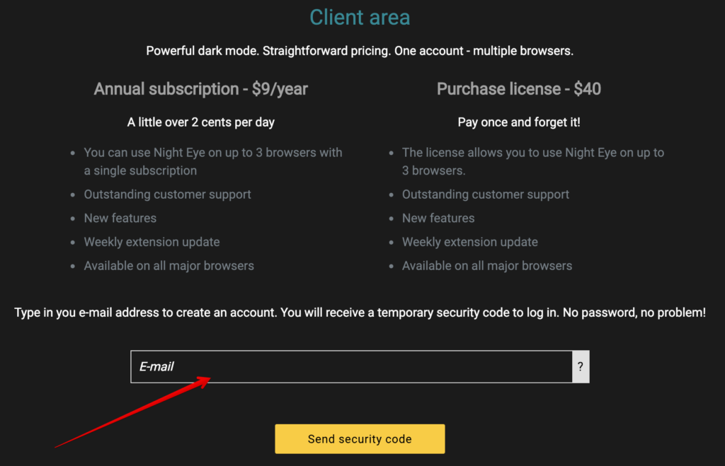 Payment Instructions | Night Eye