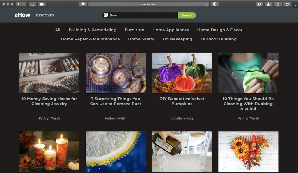 EHow - Learn How To Do Things With Dark Mode On | Night Eye