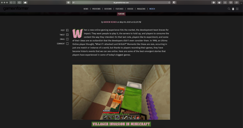 GameInformer Dark Mode [Gaming News In Dark Theme]