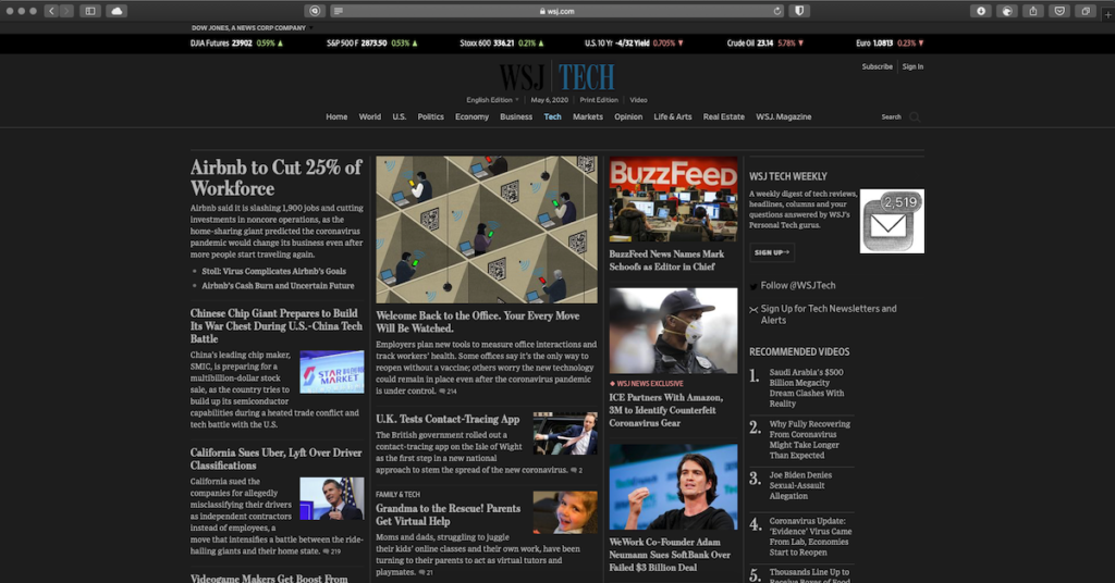 WSJ Dark Mode [How To Turn Dark Theme On]