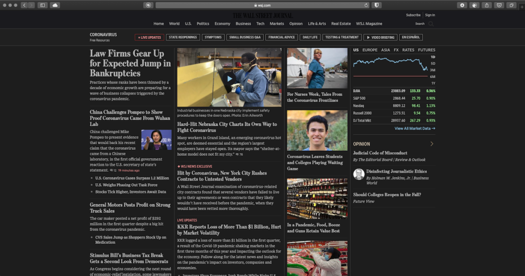 WSJ Dark Mode [How To Turn Dark Theme On]