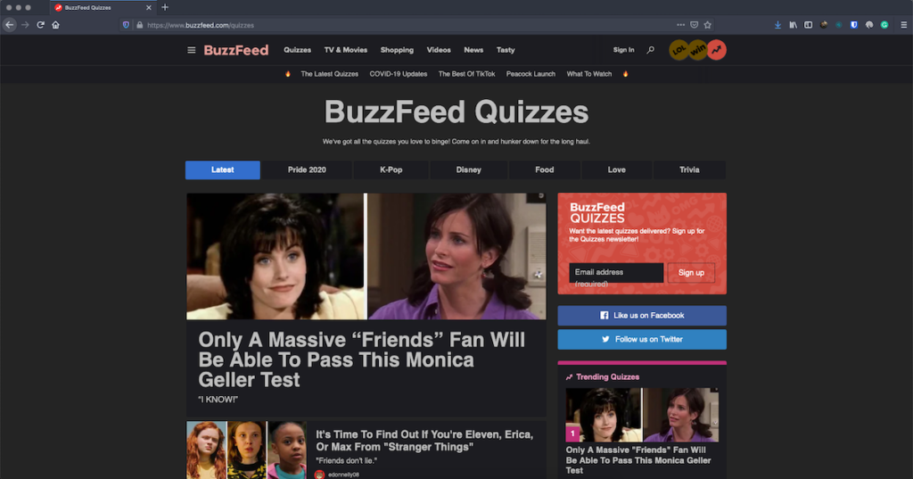 BuzzFeed Dark Mode [Never Stop Reading With Dark Theme]