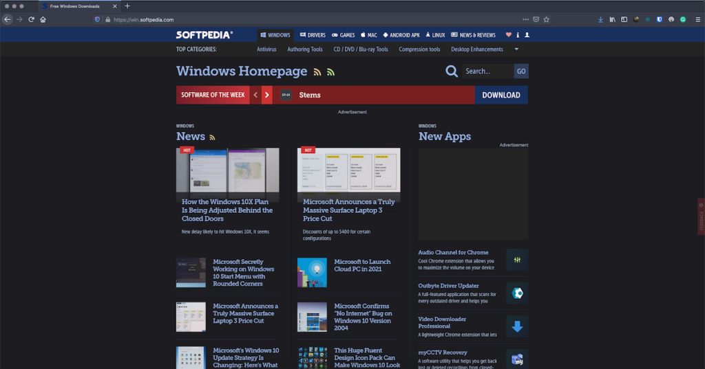 Softpedia Dark Mode [Endless Knowledge In Dark Theme]