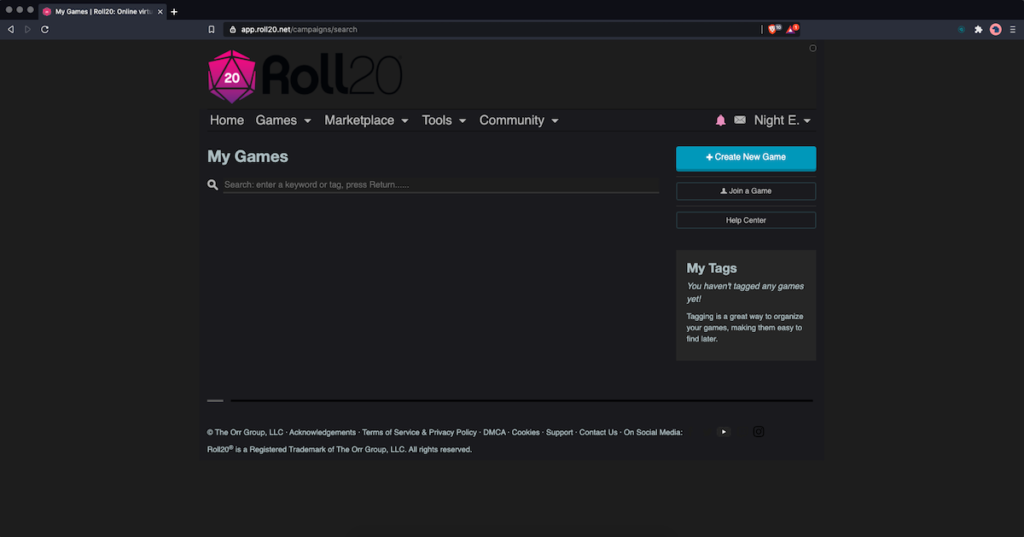 Roll20 Dark Mode [Games Are More Fun In The Dark]