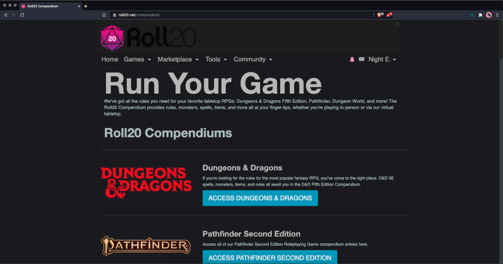 Roll20 Dark Mode [Games Are More Fun In The Dark]