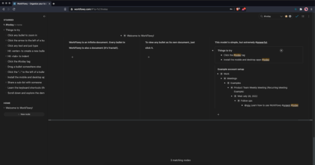 Workflowy Dark Mode [Do Your Best Work In The Dark]