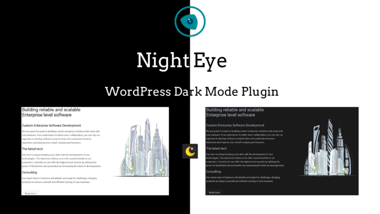 Night Eye WP Dark Mode Plugin [Easy, Stylish & Safe]