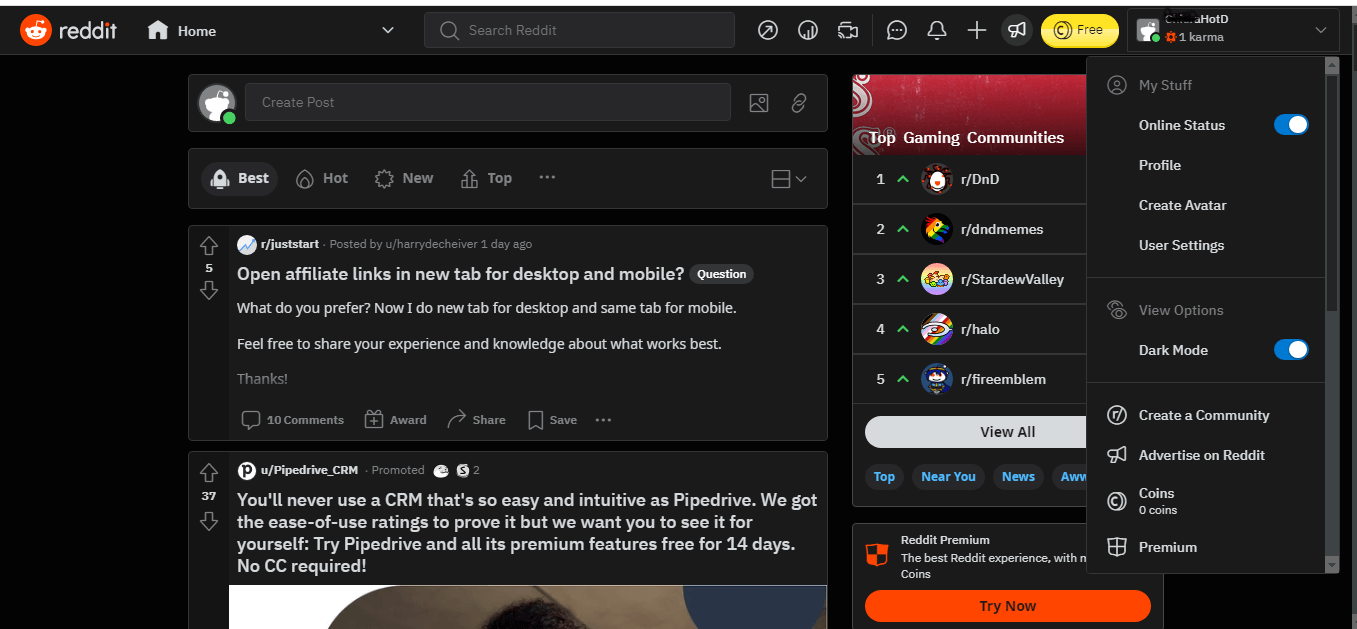 How To Enable Reddit Dark Mode Night Eye