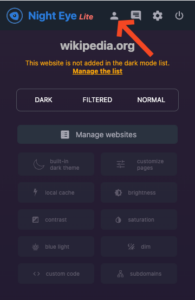 Night Eye Lite - Free Forever Dark Mode | Night Eye