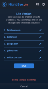 Night Eye Lite - Free Forever Dark Mode | Night Eye