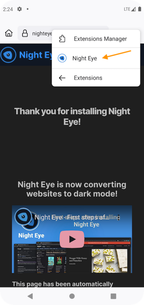 Night Eye - Dark Mode Extension For Android Smartphones | Night Eye
